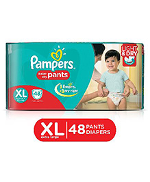 Pampers Pant Diapers Light And Dry Extra Large - 48 Pieces