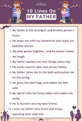 My Father Essay in English for Class 1, 2 & 3: 10 Lines, Short & Long ...
