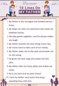 My Father Essay - 10 Lines, Short and Long Essay
