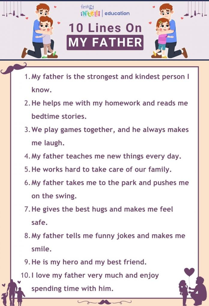 My Father Essay - 10 Lines, Short and Long Essay