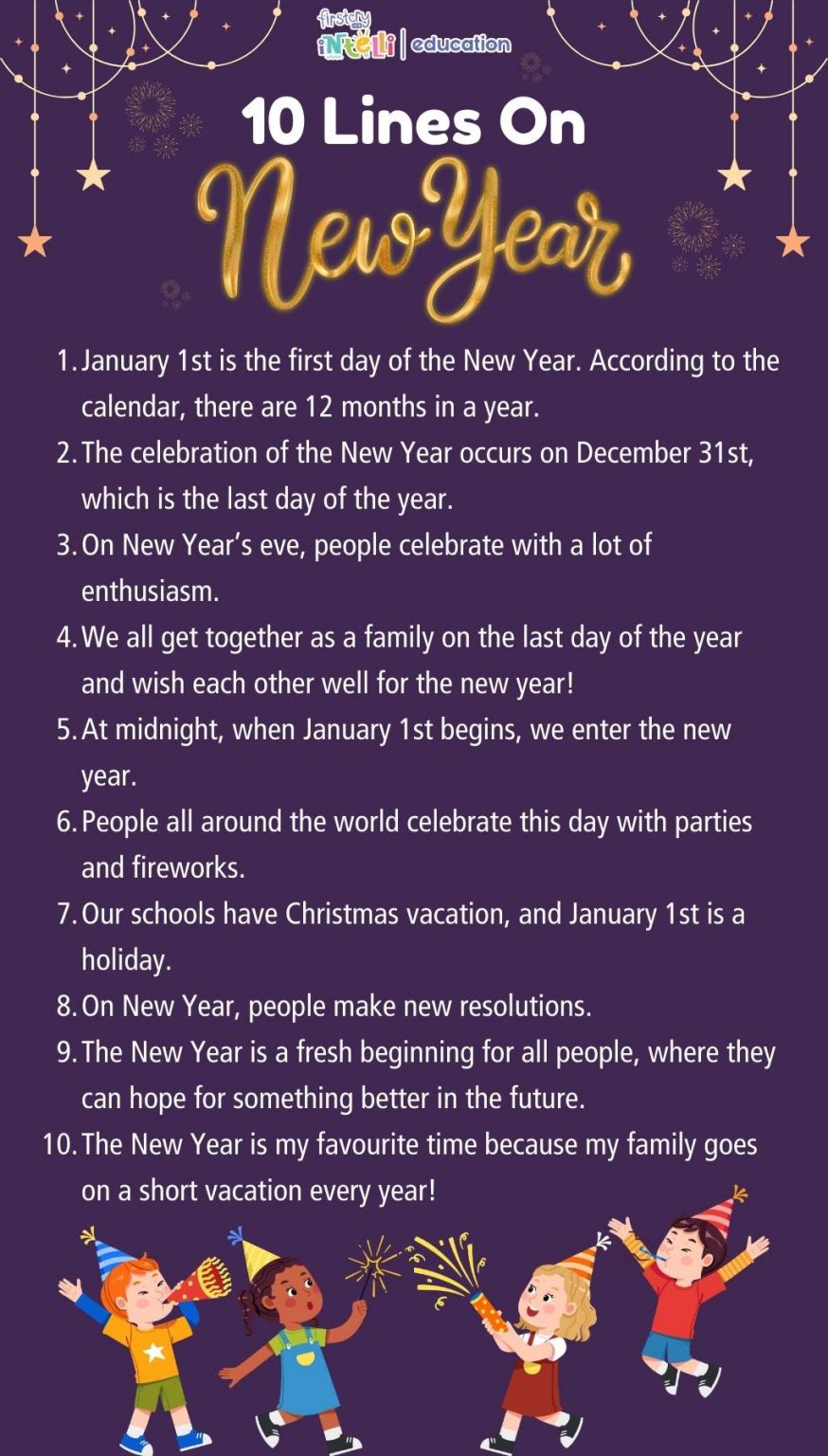 Essay on New Year for Students and Children