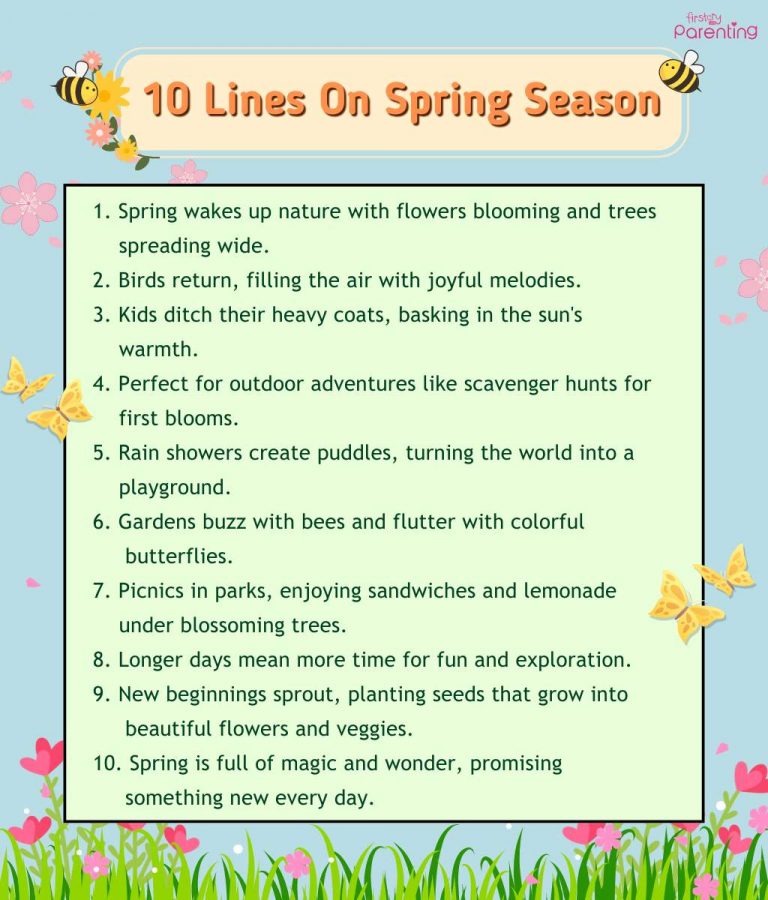 My Favourite Season Spring Essay in English for Classes 1-3: 10 Lines ...