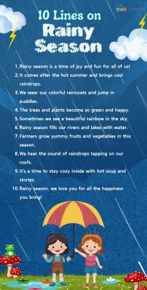 Rainy Season Essay in English for Class 1, 2 & 3: 10 Lines, Short ...