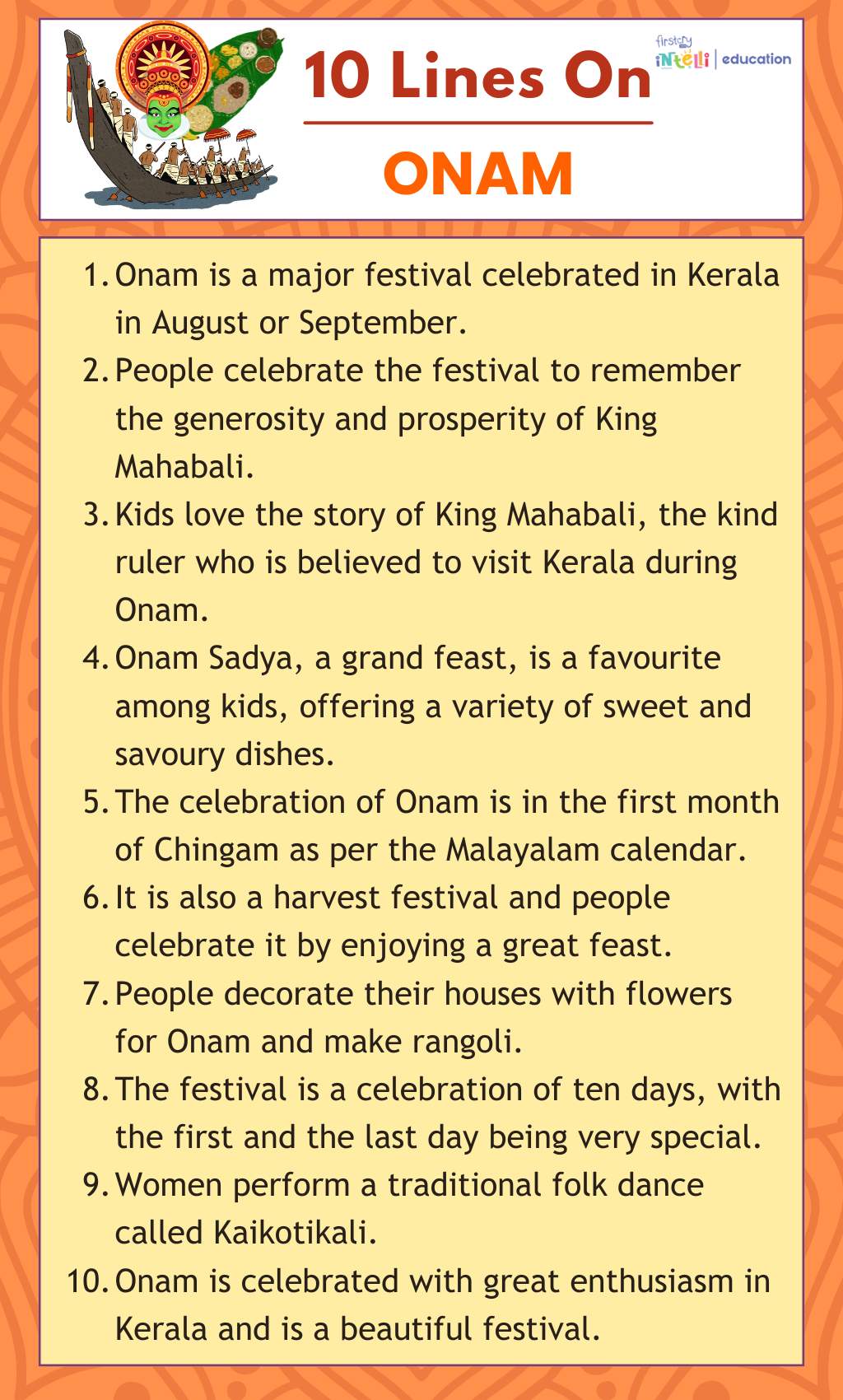 Essay On Onam Festival in English 10 Lines Short Long Essay