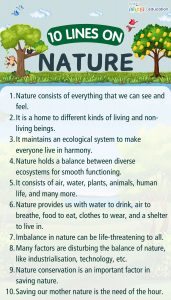 Essay On Nature in English for Classes 1,2,3 Children: 10 Lines & Paragraph