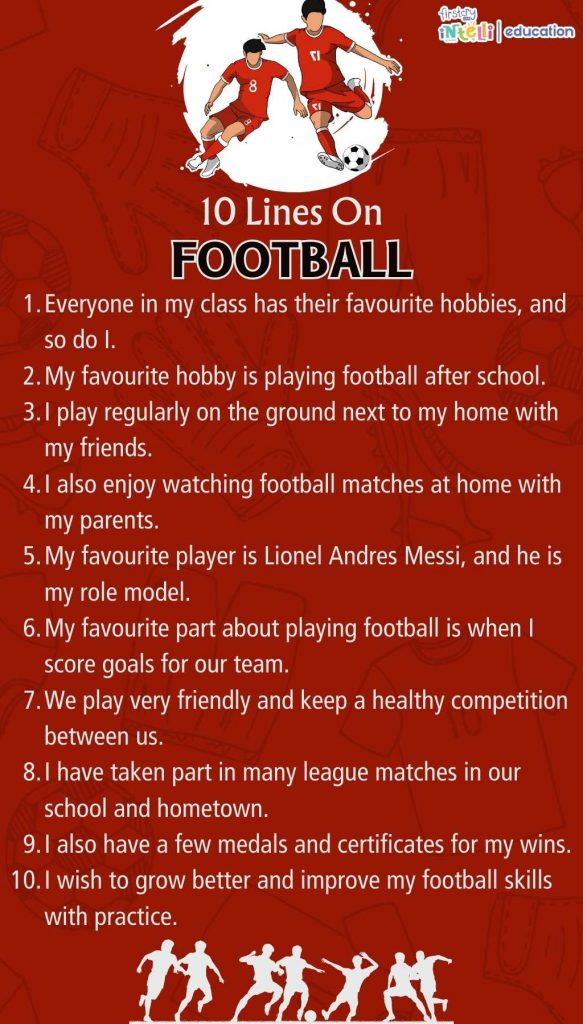 Essay on Football (in English) for Classes 1, 2 & 3: 10 Lines, Short ...
