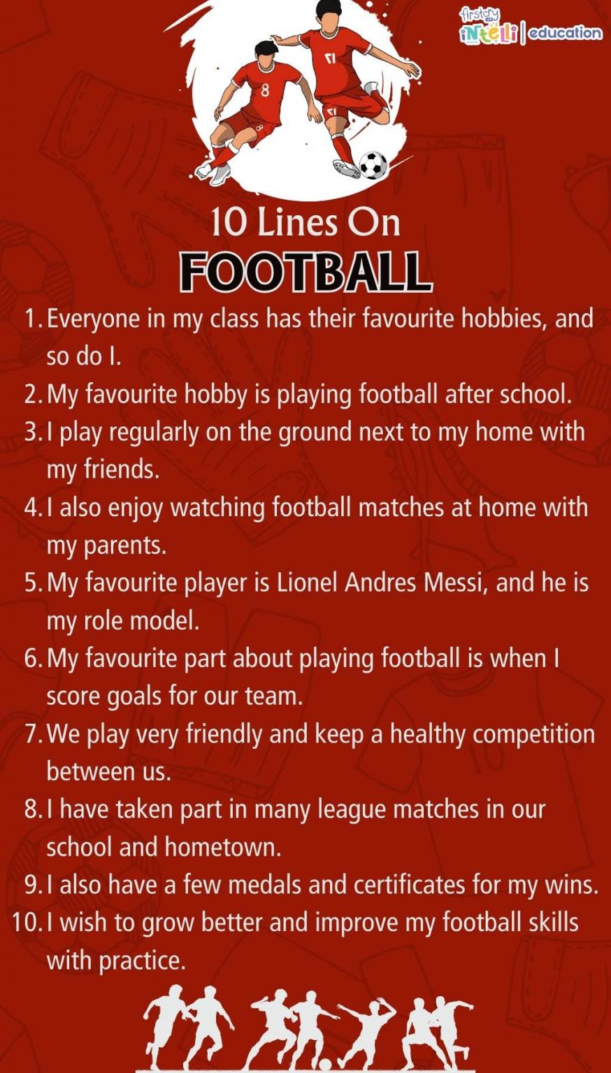 Essay on Football (in English) for Classes 1, 2 & 3: 10 Lines, Short ...
