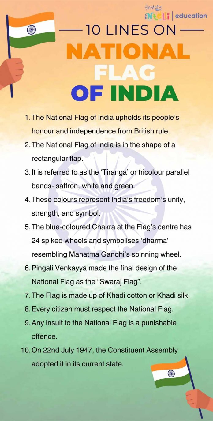 Essay On National Flag of India - 10 Lines, Short & Long Essay