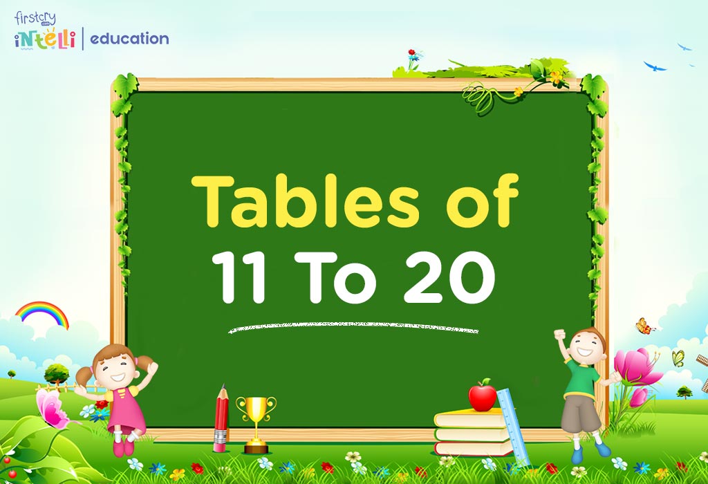 Maths Tables From 11 To 20 Learn Multiplication Tables For Children