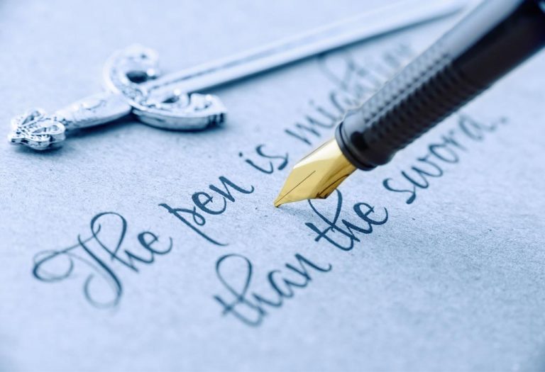 Essay On 'Pen Is Mightier Than The Sword' in English for Classes 1,2,3 ...