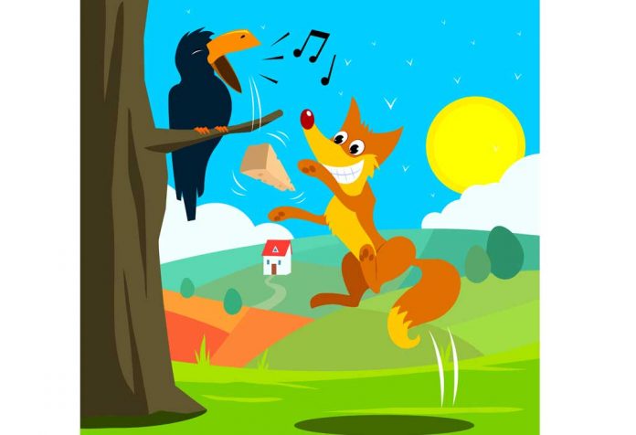 The Fox And The Crow Story For Children With Moral
