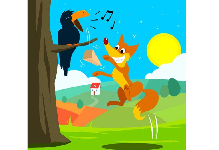 The Fox And The Crow Story For Children With Moral
