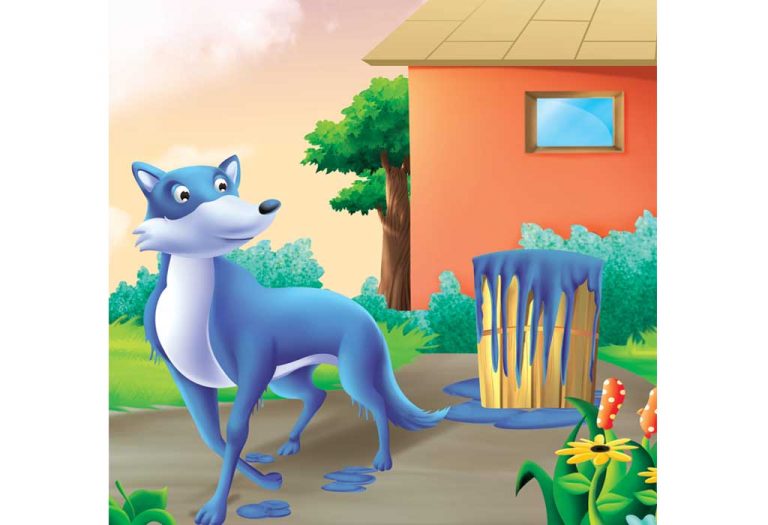 The Blue Jackal Story For Children With Moral