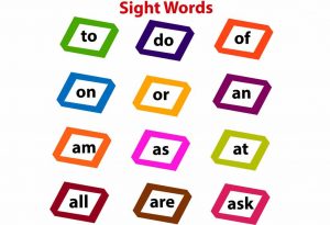 List of Sight Words in English for Kids With Examples