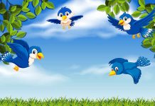 The Story Of A Blue Bird For Children With Moral