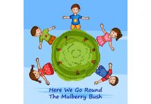Here We Go Round The Mulberry Bush | Nursery Rhyme For Kids With Lyrics