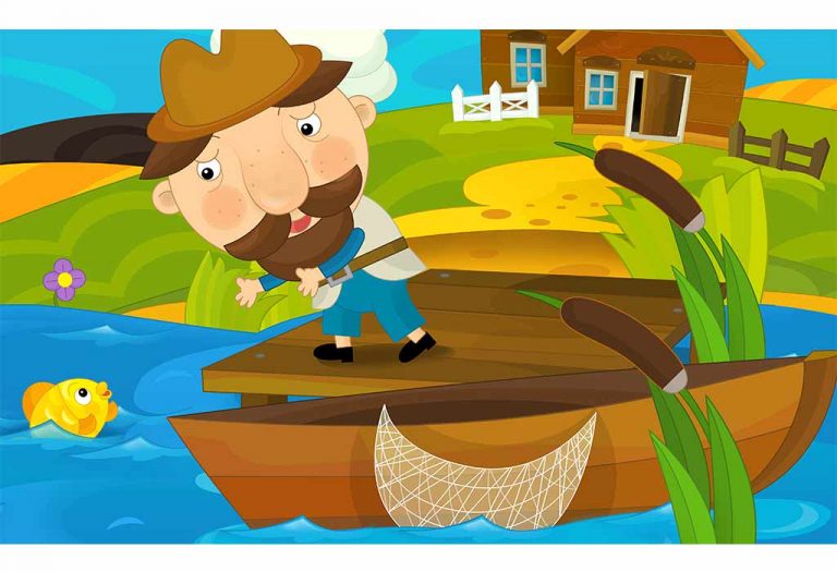 The Fisherman And Fish Story For Children With Moral