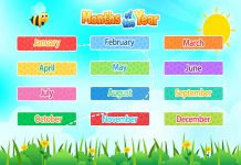 Months Of The Year: Learn The Names Of The 12 Months In English