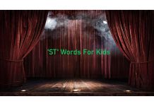Teach Kids: List of Words That Start & End With 'ST'