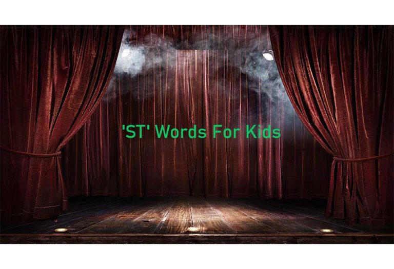 Teach Kids: List of Words That Start & End With 'ST'