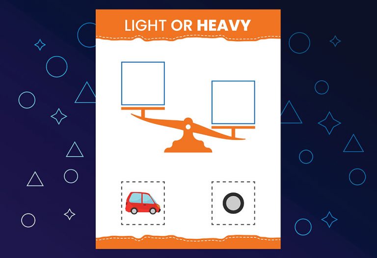 Teach Kids About The Concept of Heavy & Light Objects
