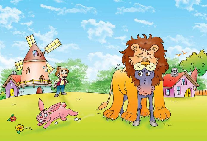 The Donkey In The Lion's Skin Story For Children With Moral