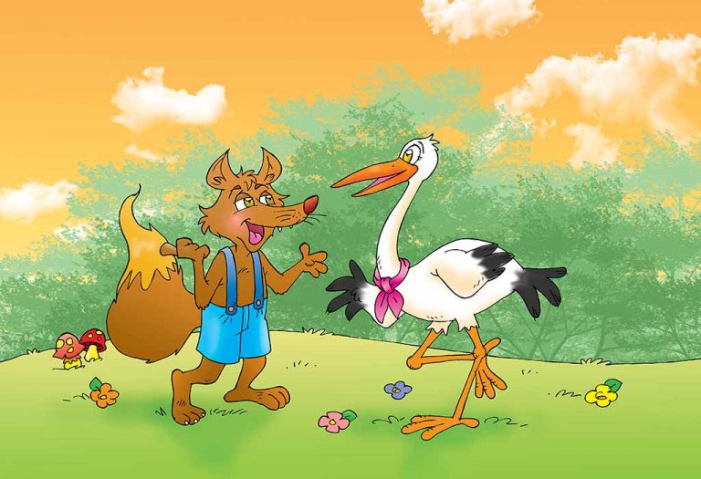The Fox And The Stork Story For Children With Moral