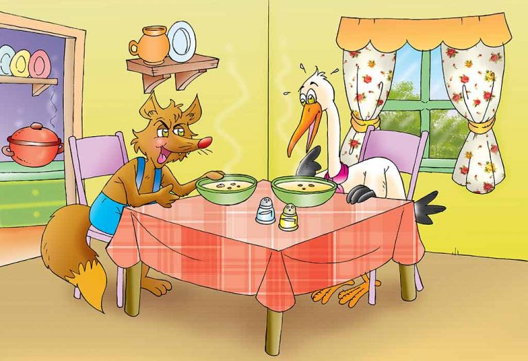 The Fox And The Stork Story For Children With Moral