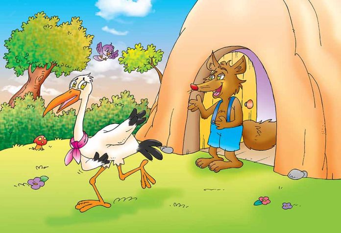 The Fox And The Stork Story For Children With Moral