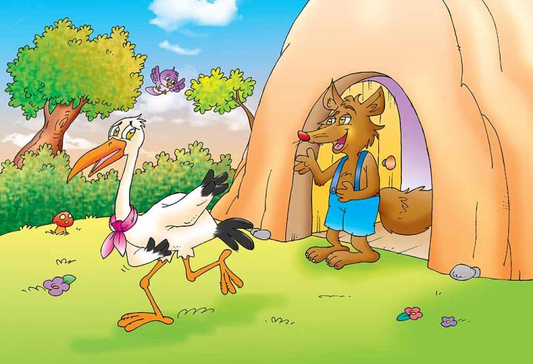 The Fox And The Stork Story For Children With Moral