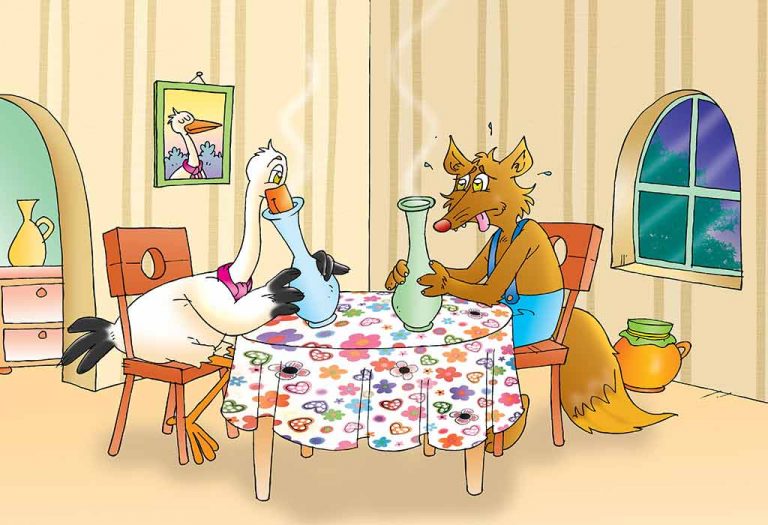 The Fox And The Stork Story For Children With Moral