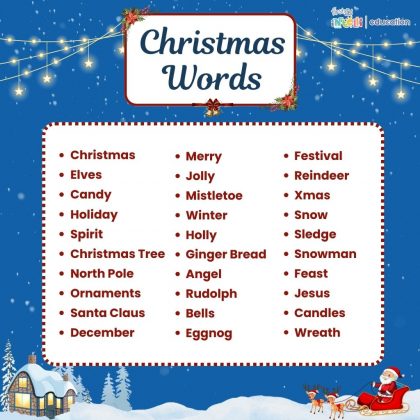 Christmas Words For Kids To Improve Their Holiday Vocabulary