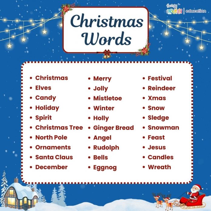 Christmas Words For Kids To Improve Their Holiday Vocabulary