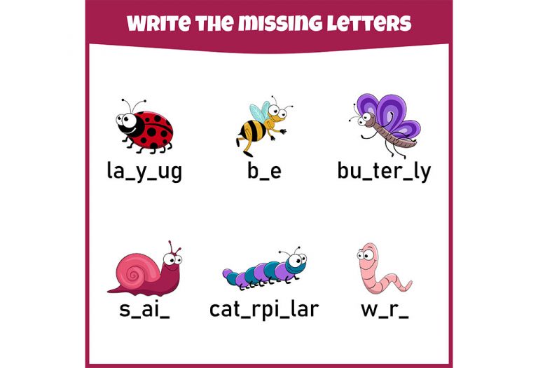 Teaching Missing Letters To Kids