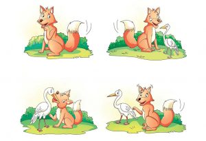 The Wolf And The Crane Story For Children With Moral