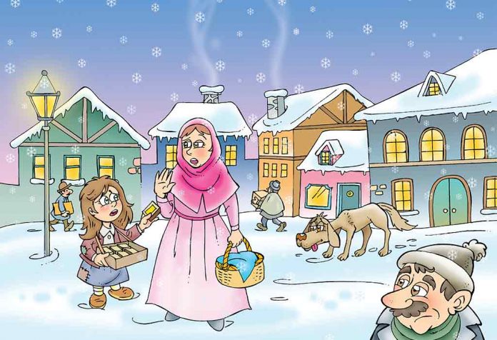 The Little Match Girl Story with Moral