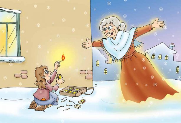 The Little Match Girl Story with Moral