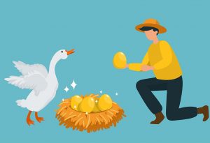 The Goose That Laid Golden Eggs Story With Moral
