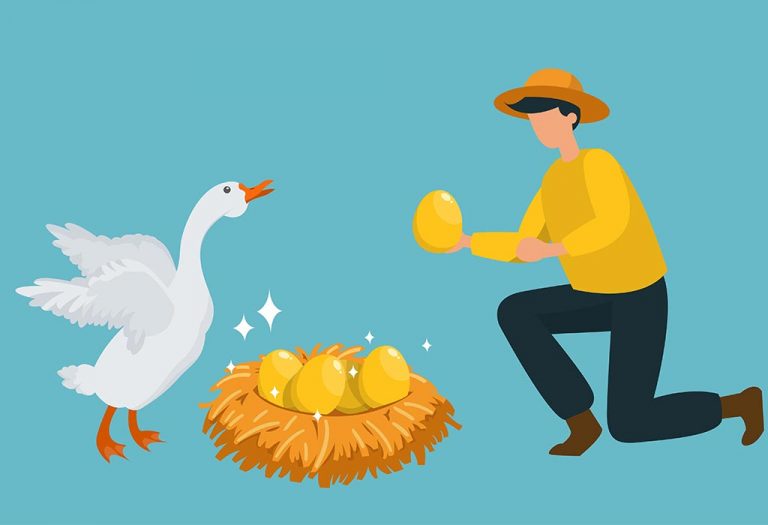 The Goose That Laid Golden Eggs Story With Moral