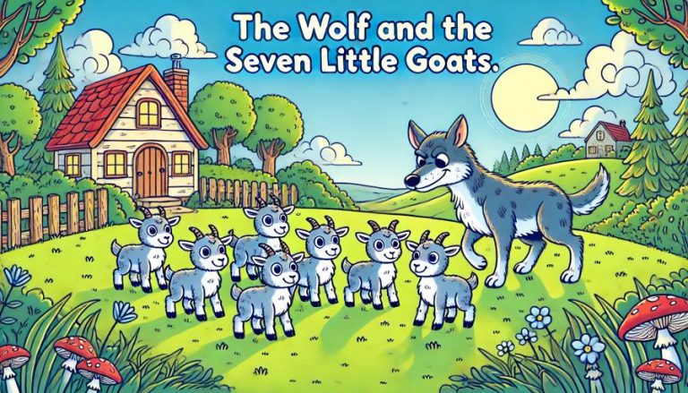 The Wolf and the Seven Little Goats Story with Moral