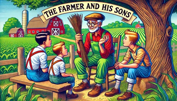 The Farmer and His Sons Story with Moral