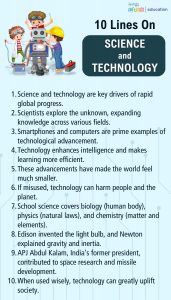 Essay On Science & Technology in English for Students and Children