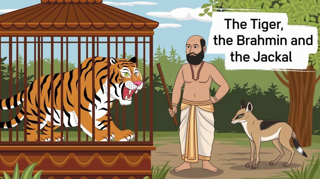 The Tiger, The Brahmin and The Jackal Story with Moral