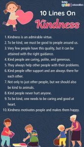 Essay On Kindness (in English) for Classes 1, 2 & 3: 10 Lines, Short ...