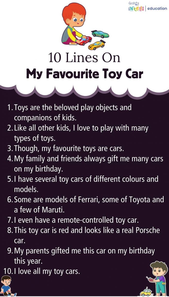 Essay on My Favourite Toy in English for Classes 1,2,3 Children: 10 ...