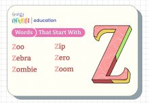 Words That Start With Z - Learn Z Words for Kids in English