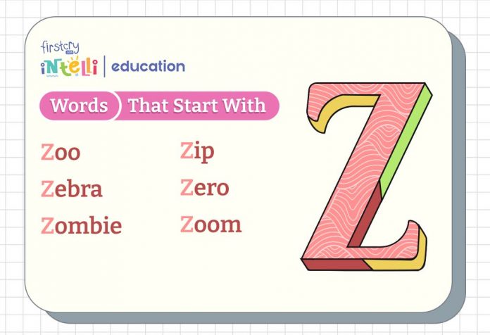 Words That Start With Z - Learn Z Words for Kids in English