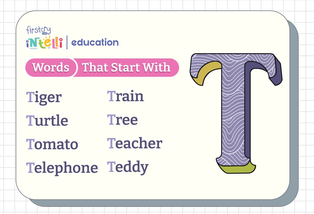 Words That Start With T - Learn T Words for Kids in English