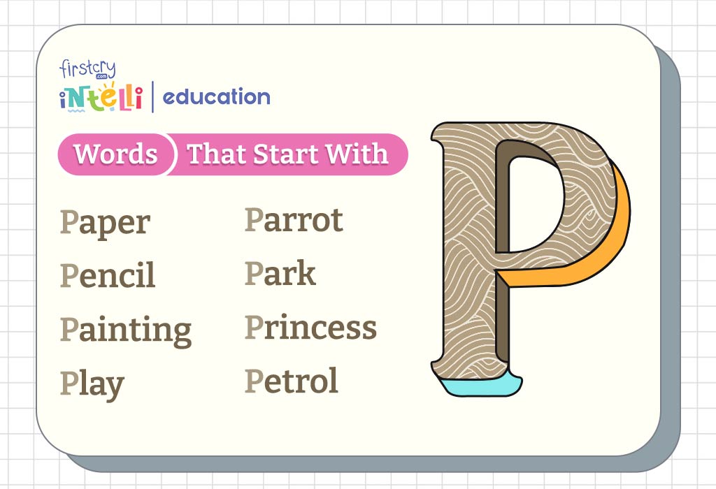 Words That Start With P - Learn P Words for Kids in English