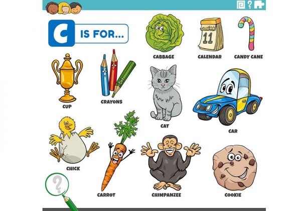 Words That Start With C - Learn C Words for Kids in English